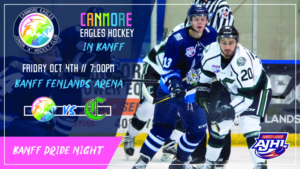 Canmore Eagles in Banff – Banff Pride Night Game | Canmore Eagles