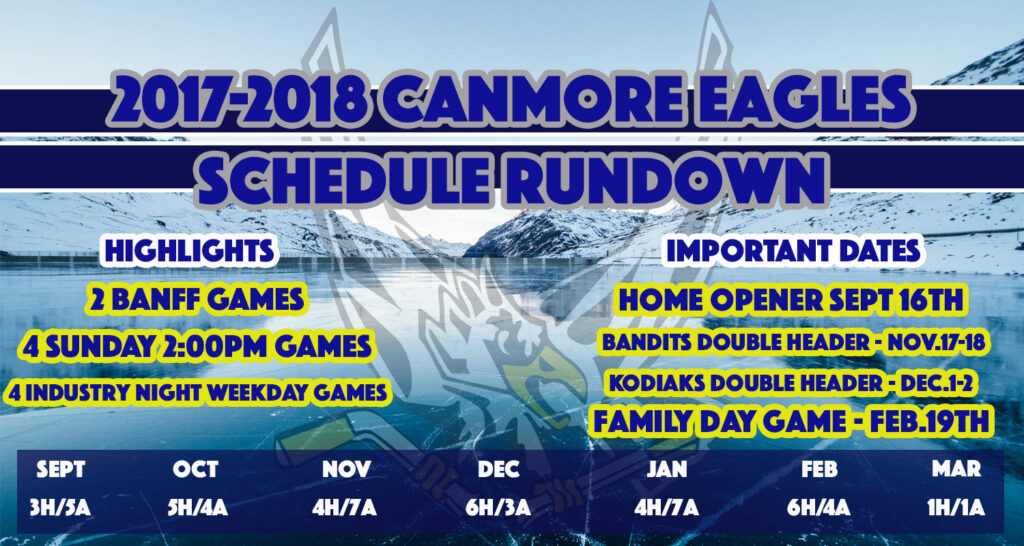 Canmore Eagles 2017-2018 Schedule Released | Canmore Eagles